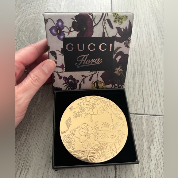 Gucci | Accessories | Gucci Mirror In Gold Tone Flora Nib | Poshmark